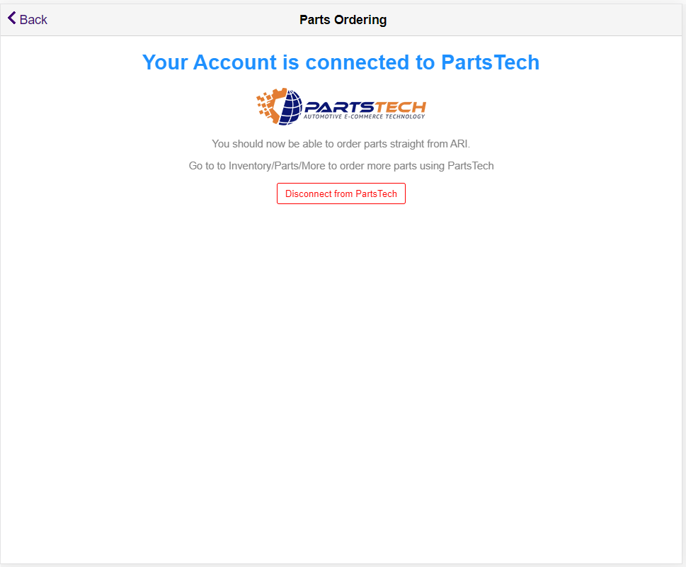How To Connect ARI With PartsTech