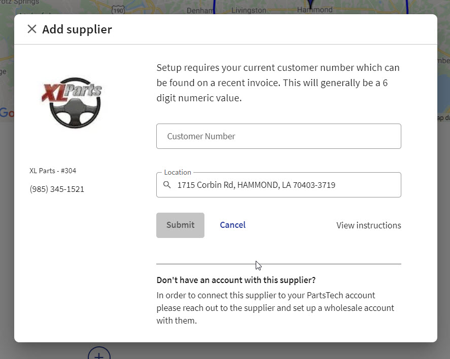 How to set up XL Parts on PartsTech