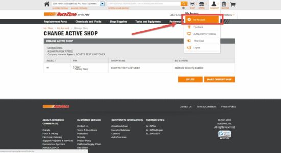 How to set up AutoZone Pro on PartsTech