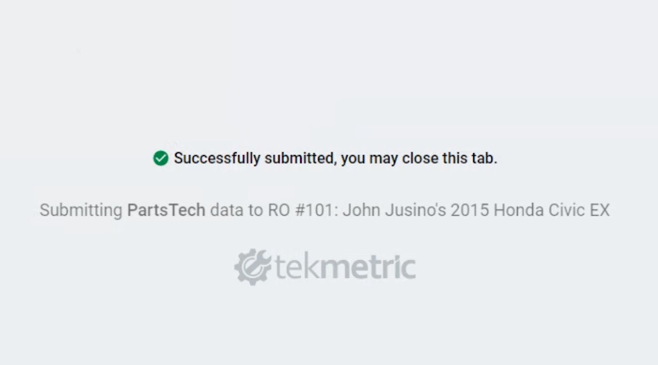 How to Order From PartsTech with Tekmetric