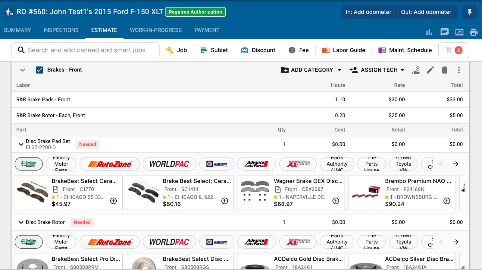 How to Order From PartsTech with Tekmetric