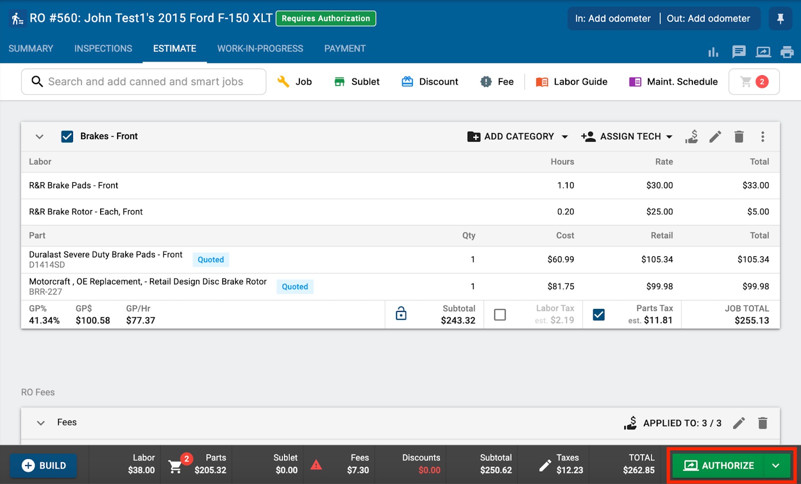 How to Order From PartsTech with Tekmetric