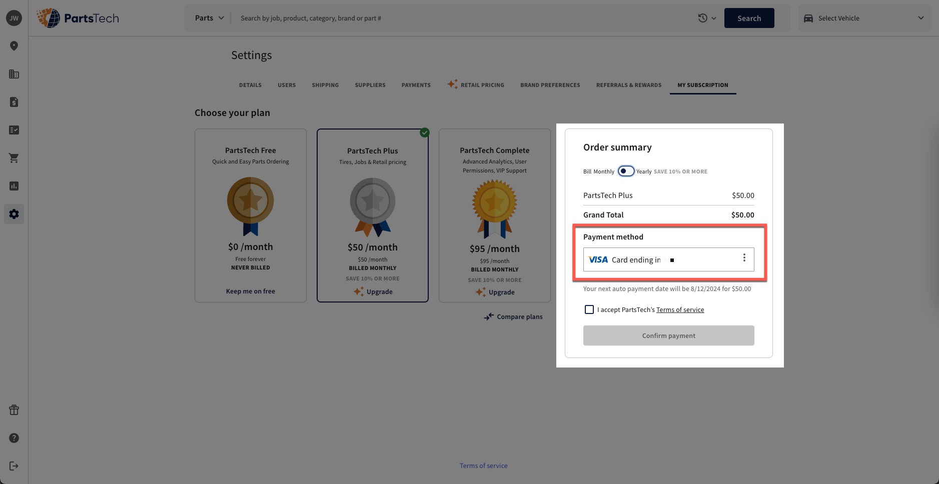 How to Upgrade to PartsTech Plus or Complete