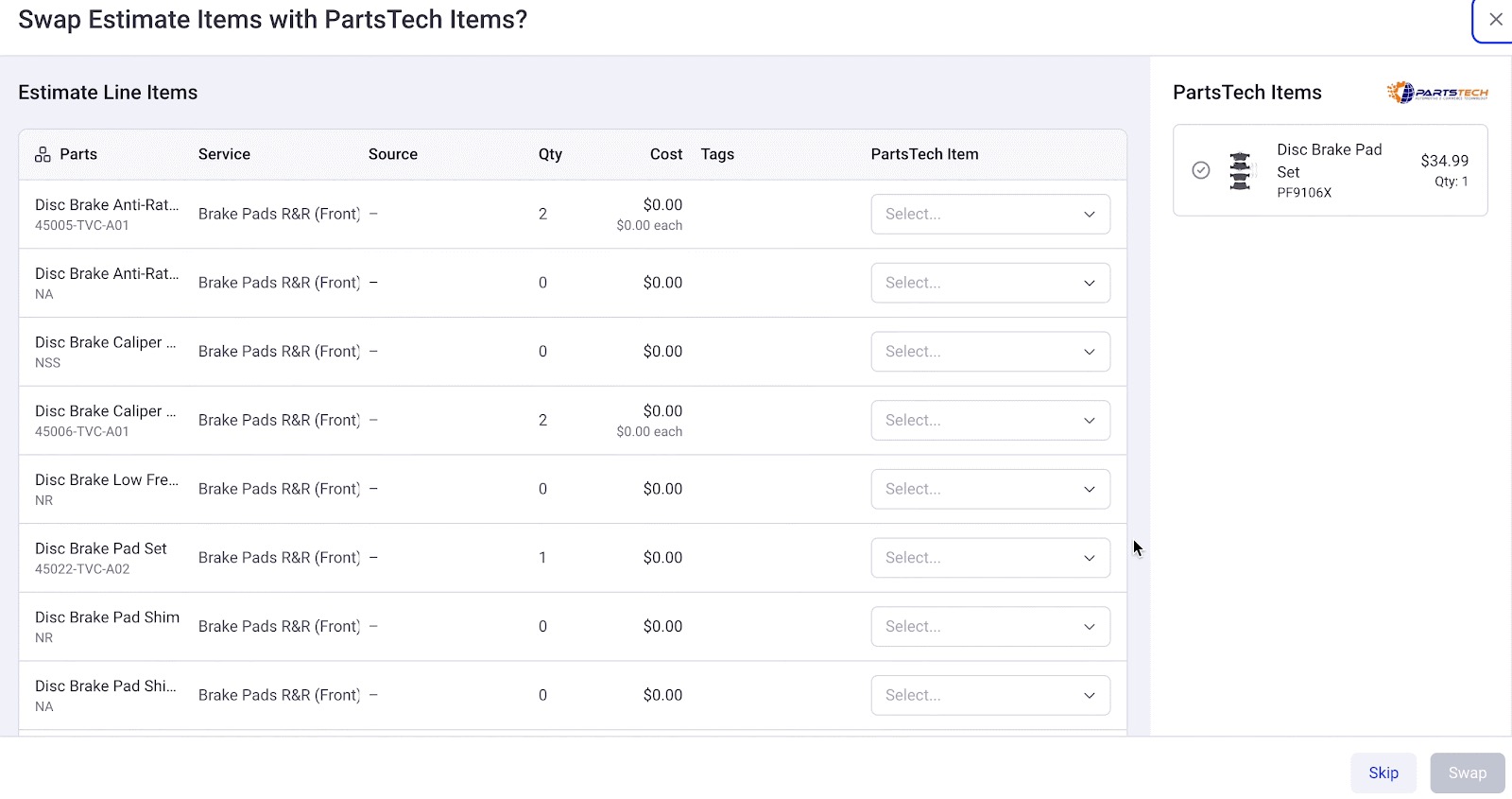 PartsTech Help Center and Knowledge Base