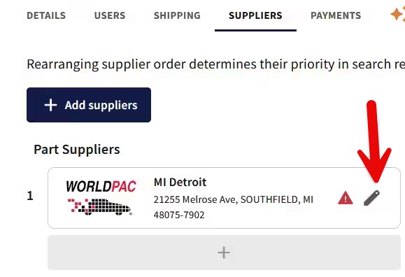 How to set up WORLDPAC on PartsTech